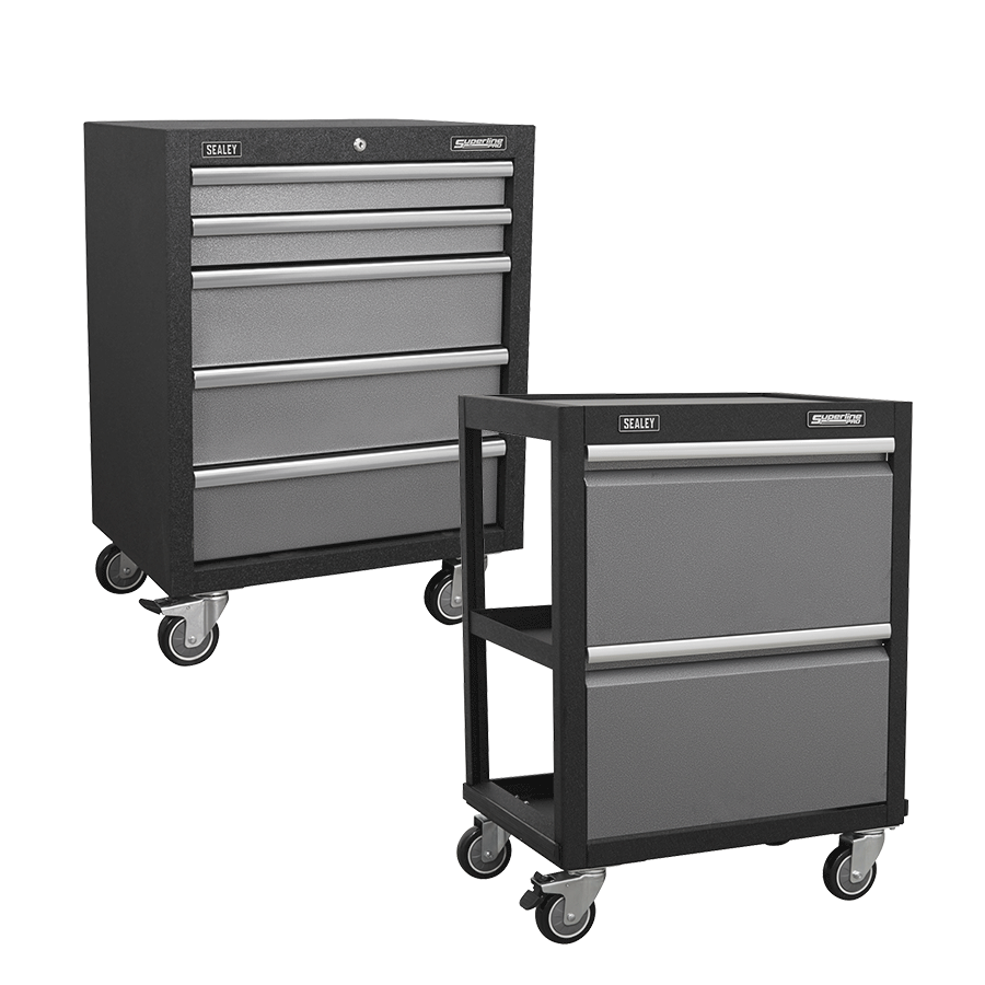 Superline PRO® Mobile Units – Workshop Trolley or 5-Drawer Mobile Cabi ...